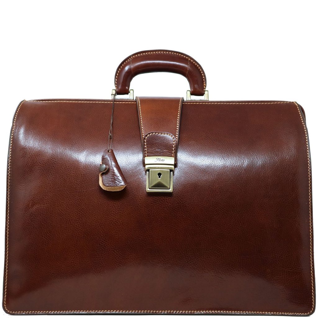 Ciabatta Italian Leather Briefcase Bag - Fenzo Italian Bags